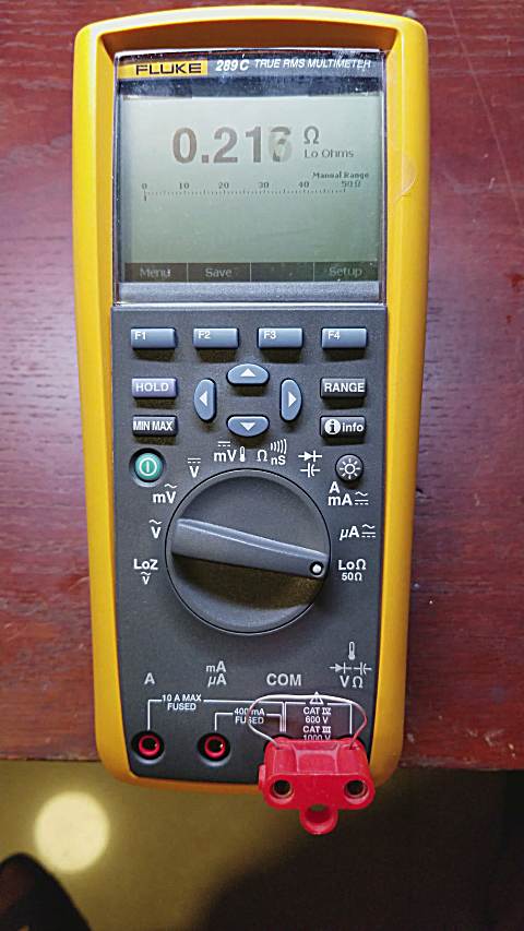 福禄克万用表直流毫伏档不归零20180416_190037