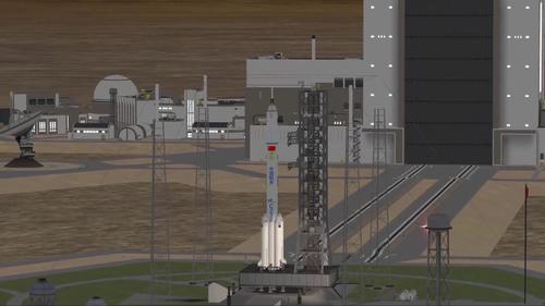 动画仿效:夜间发射神舟13号飞船全过程,将3名航天员送往空间站