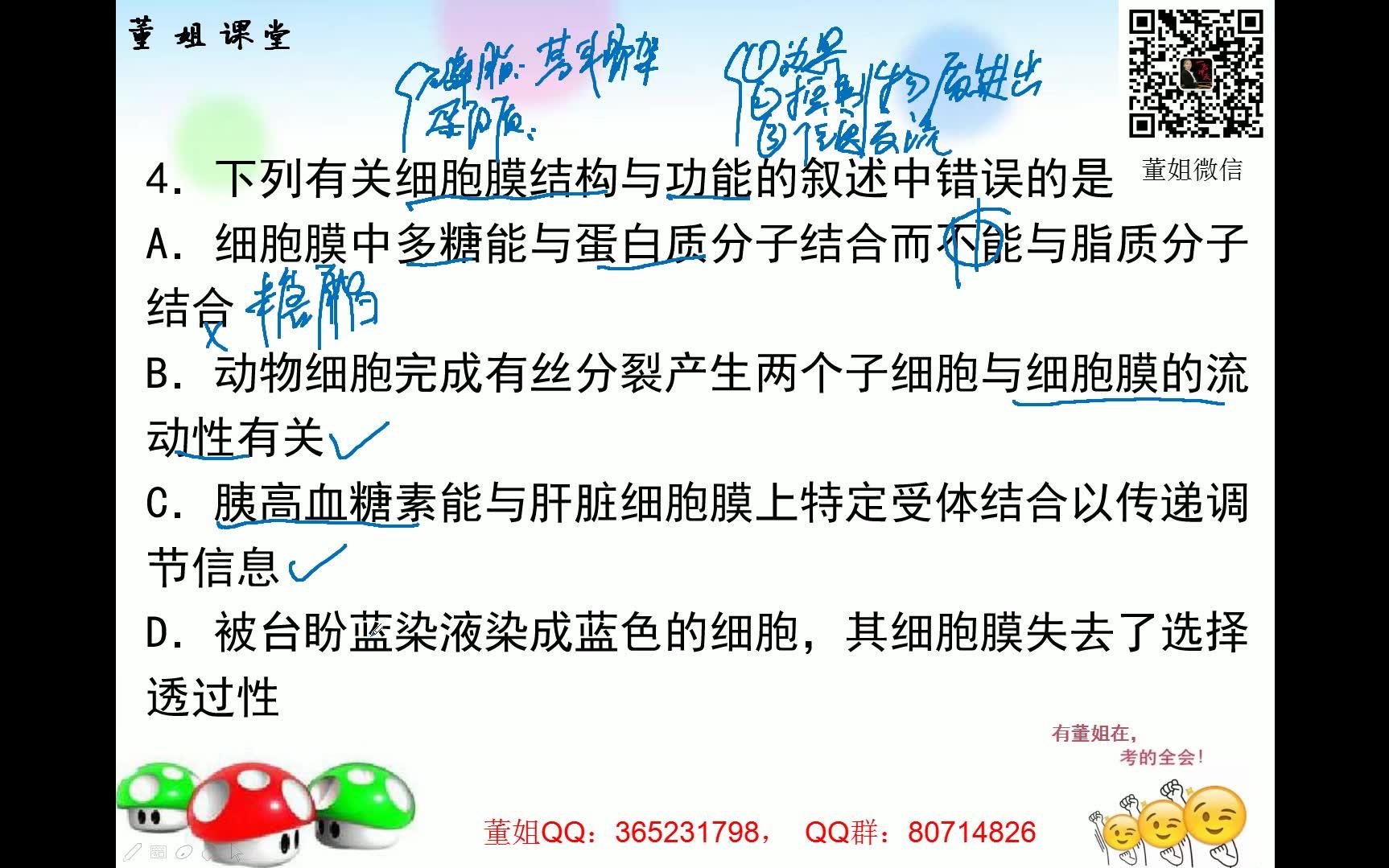 细胞膜结构与功能