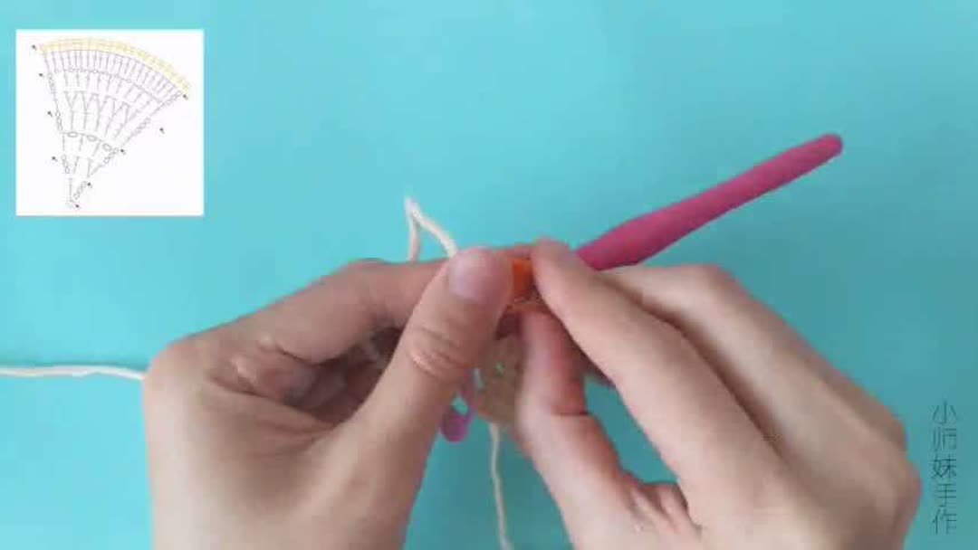 手工编织小物简单钩针收纳包钩织教程