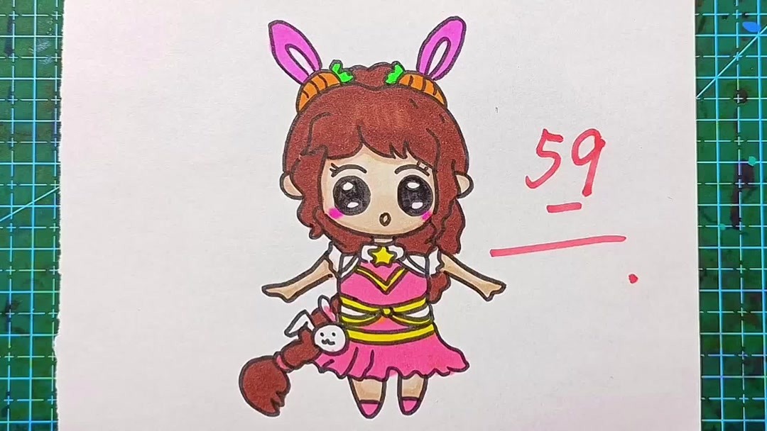 我和老师比赛画公主##简笔画 #简笔画教程 #简笔画可爱小公主