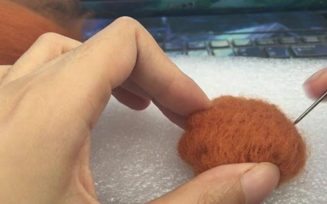 【羊毛毡】熊掌 最随性的制作过程