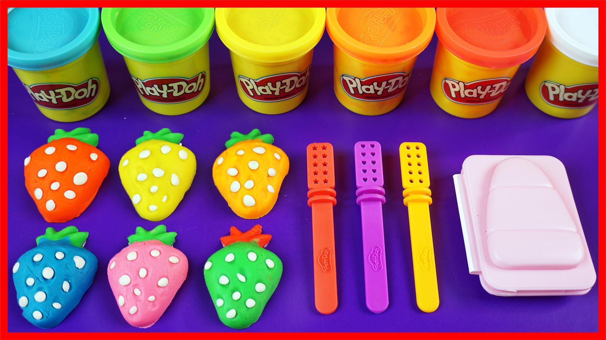 可爱草莓雪糕橡皮泥培乐多玩具开蛋@抖音青少年