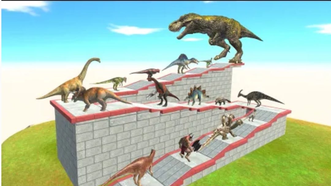 动物战争模拟器:霸王龙挑战所有恐龙的挑战之旅