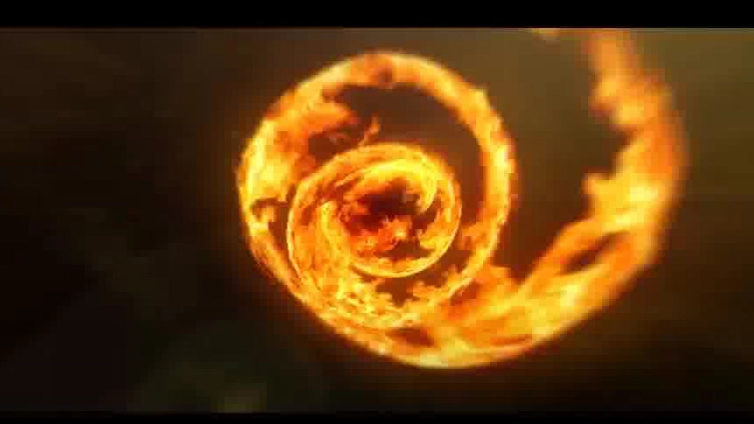 AE模板-镜面火焰漩涡效果的公司企业品牌商品店铺标志动态LOGO...