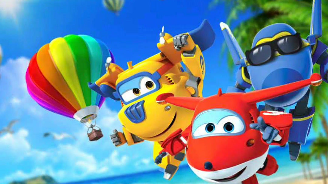 超级飞侠环球大冒险送快递 乐迪启动飞行模式空中踩小怪 游戏