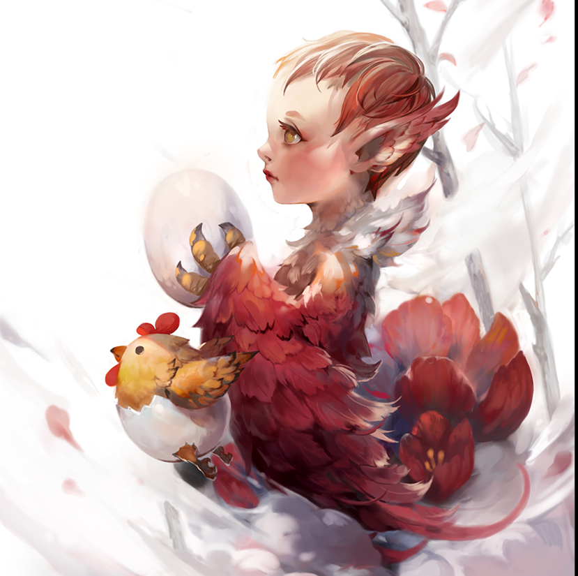 CG板绘原画殇离 