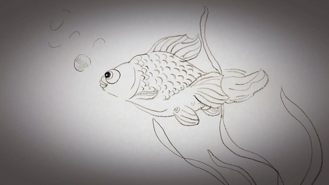 简笔画一支笔1分钟画海底世界深海鱼,宝妈必备简单手绘儿童画