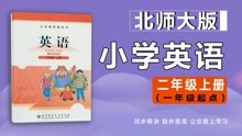 北师大版小学英语二年级上册 15课时 复习1