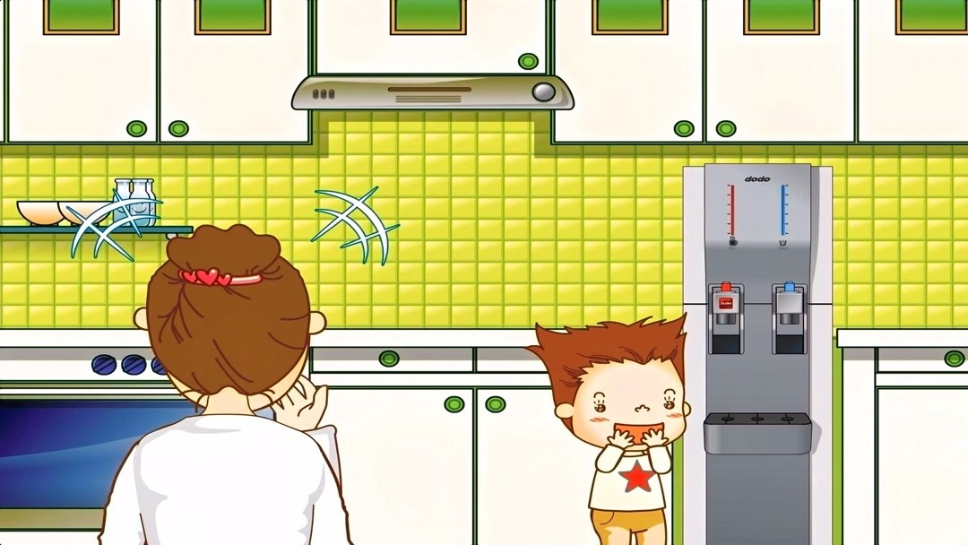 亲宝兜兜安全: 要小心热水 可千万不能玩饮水机哦,安全认知动画