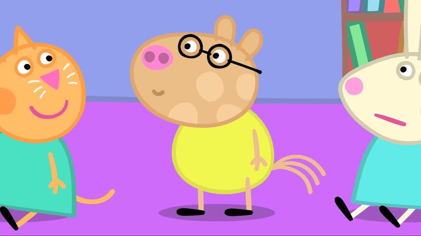 小猪佩奇:孩子们下课玩游戏,顺便学会数数,太棒了!