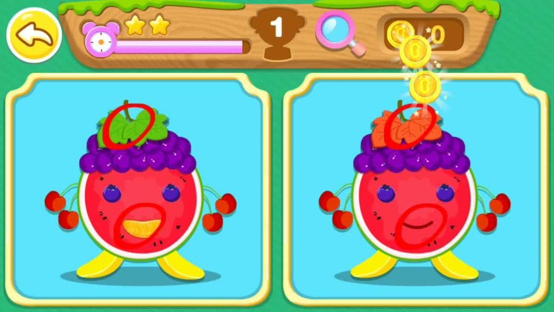 宝宝巴士 宝宝来找茬 根据不同的卡片找到不同点 手游