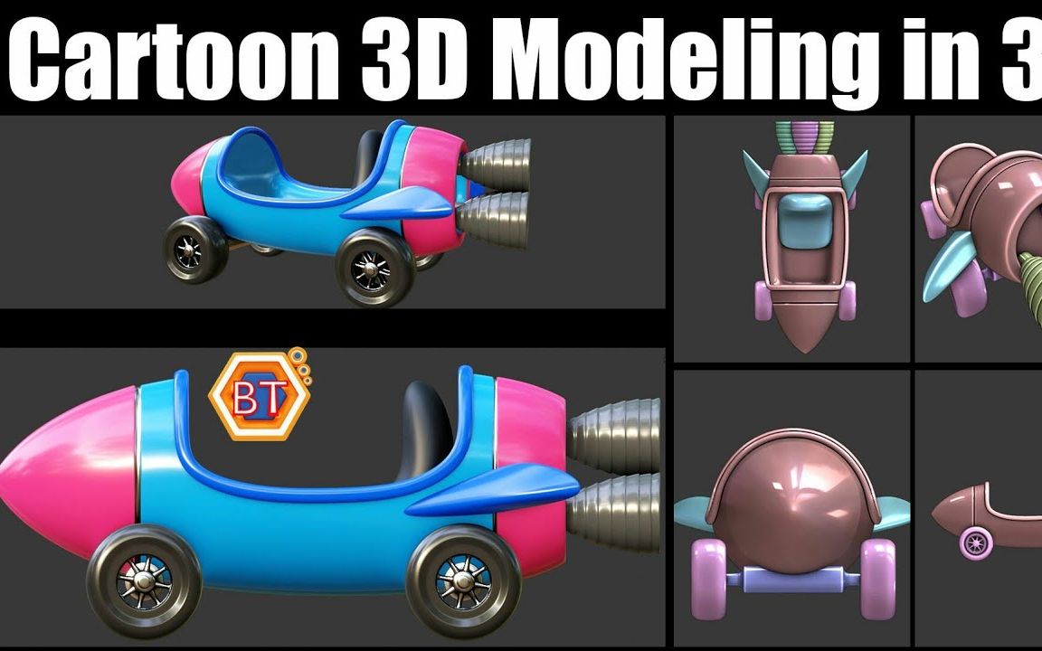 Blender 3.0 _ 卡通3D火箭建模教程