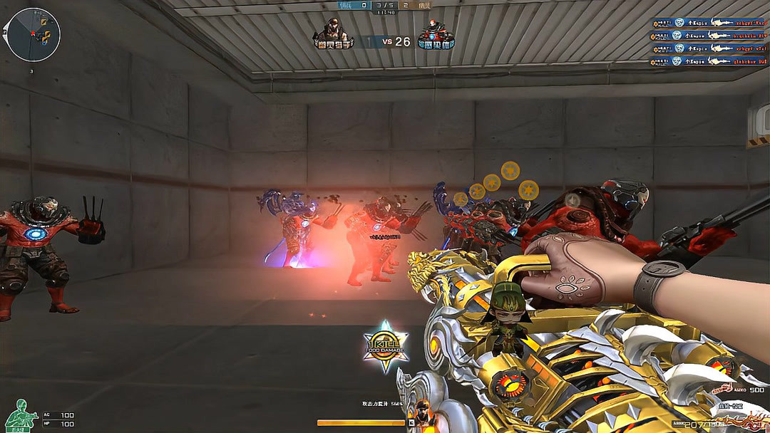 穿越火线:加特林炼狱是不是加强了,穿透力这么强的吗?