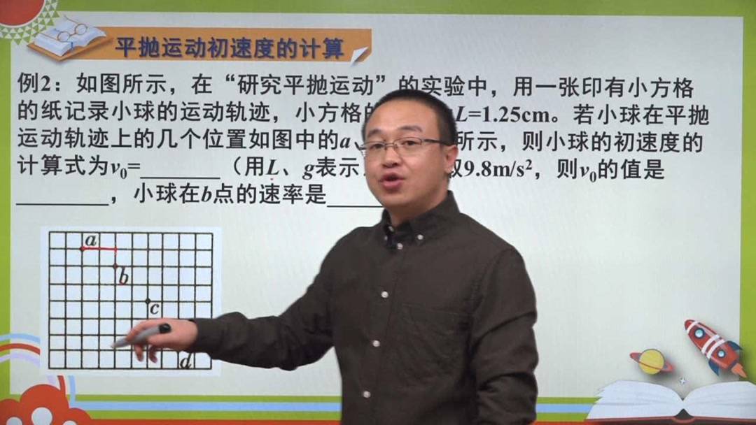曲线运动-第3节-实验:研究平抛运动-02平抛运动初速度的计算