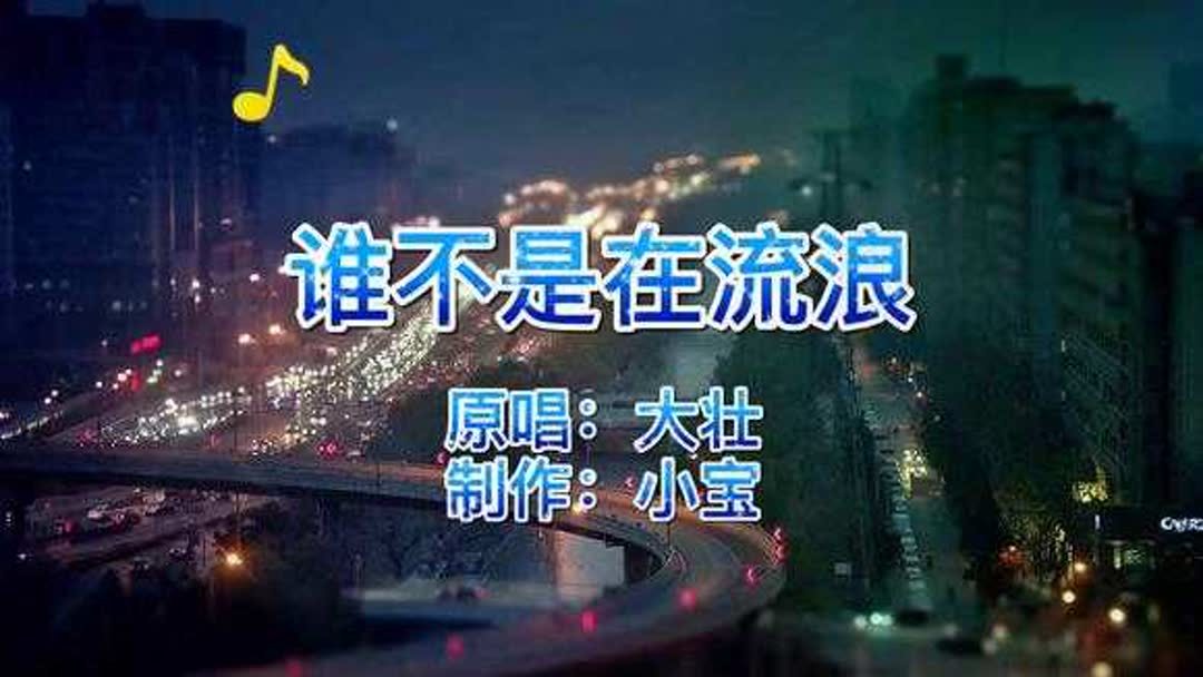 大壮《谁不是在流浪》,震撼灵魂的声音,道出男人的沧桑与无奈