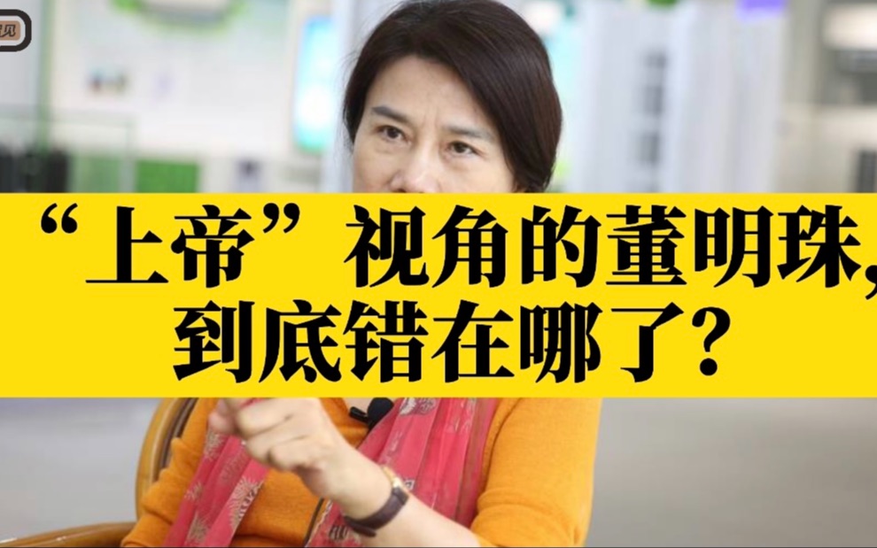 “上帝”视角的董明珠,到底错在哪了?