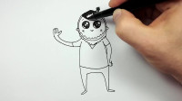 儿童简笔画:卡通人,画法简单又有趣,小朋友喜欢