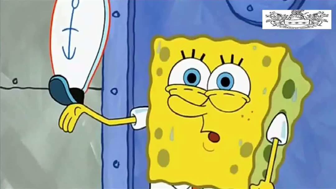 海绵宝宝受伤了,蟹老板拔掉刺后,海绵宝宝手指的脏水喷出来了(