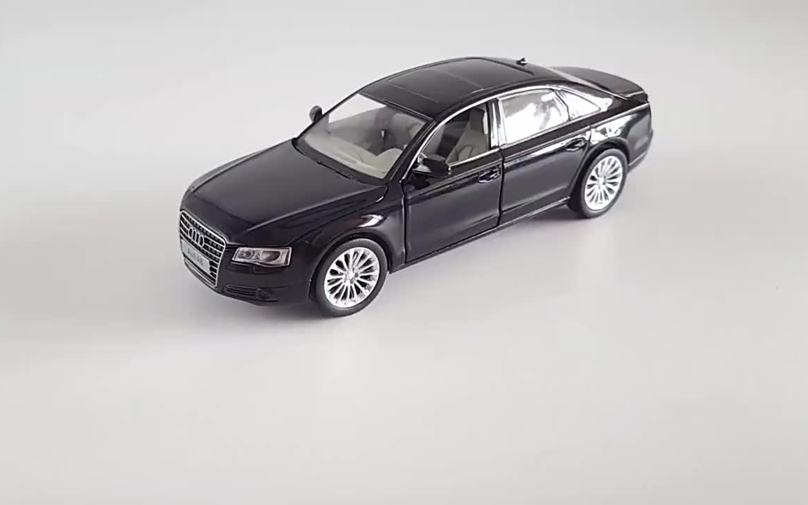 奥迪A8L原厂仿真合金汽车模型金属车模型声光回力玩具车汽车模型 ...