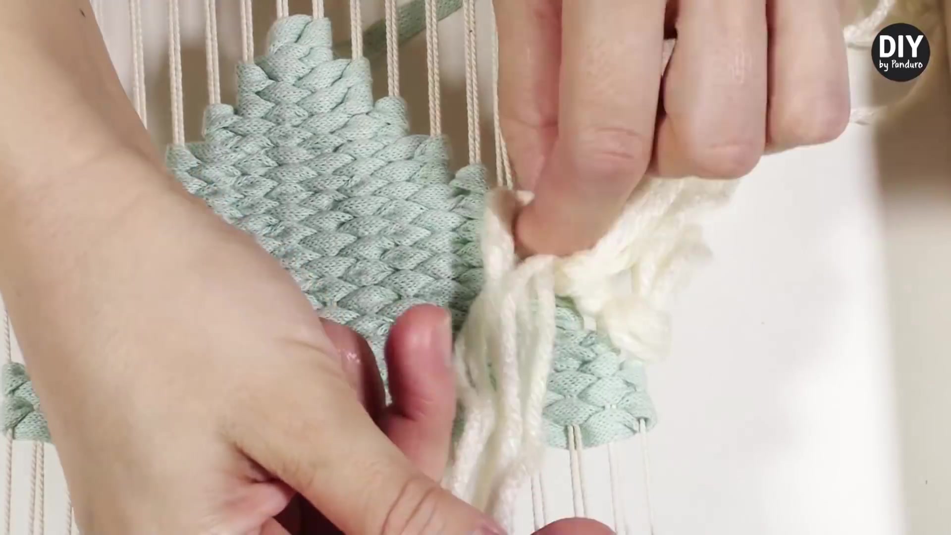 手工编织教程分享|简约小清新ins风手工diy机织挂毯编织教程