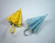 纸艺手工小雨伞的折法, 简单又漂亮的雨伞手工折纸教程