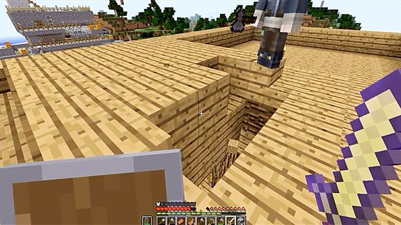 我的世界:既然会把房子建在海边!