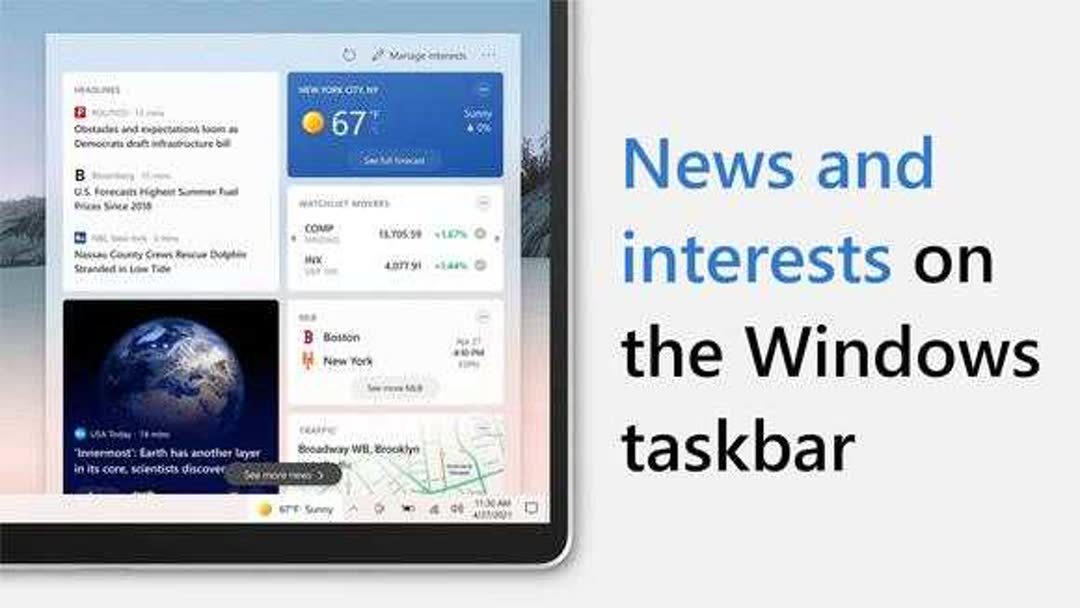 微软正式宣布:Windows 10 任务栏「新闻和兴趣」重磅来袭!