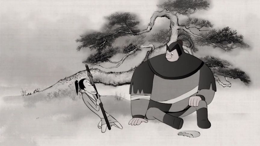 获奖中国风水墨动画短片《剑》,信仰才是心中的绿洲~