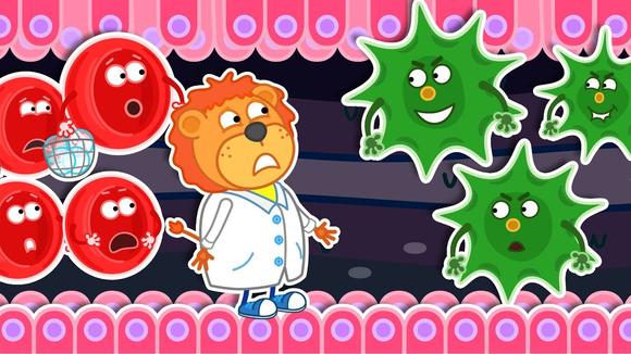 卡通益智动画 红血球遇到了病毒