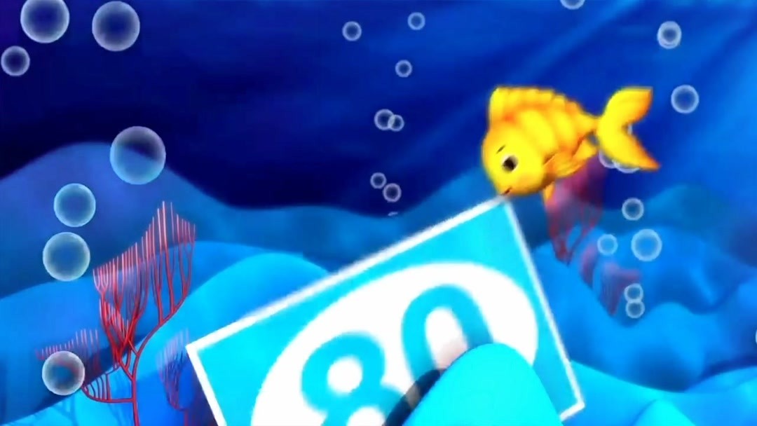 启蒙早教:小鱼儿、数字、婴儿歌谣,小鱼儿教你数字的读法