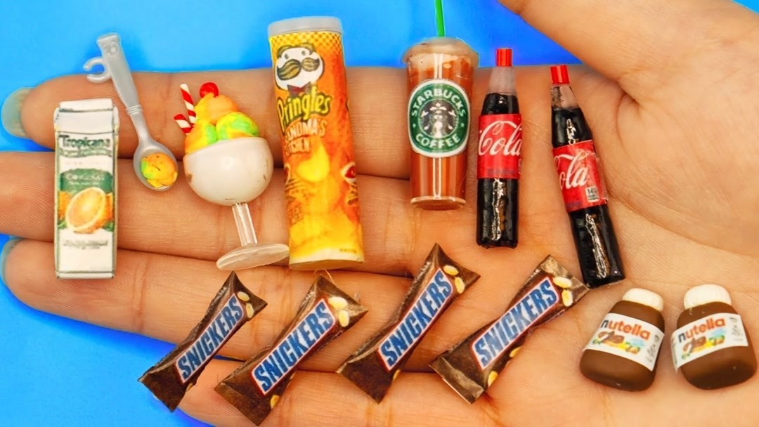 创意手工DIY,制作芭比娃娃的迷你小物品!精致到无法想象~