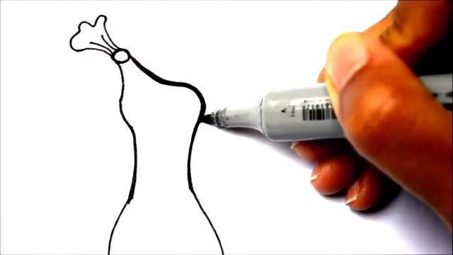 简笔画:好多美丽的裙子 都是公主们的最爱