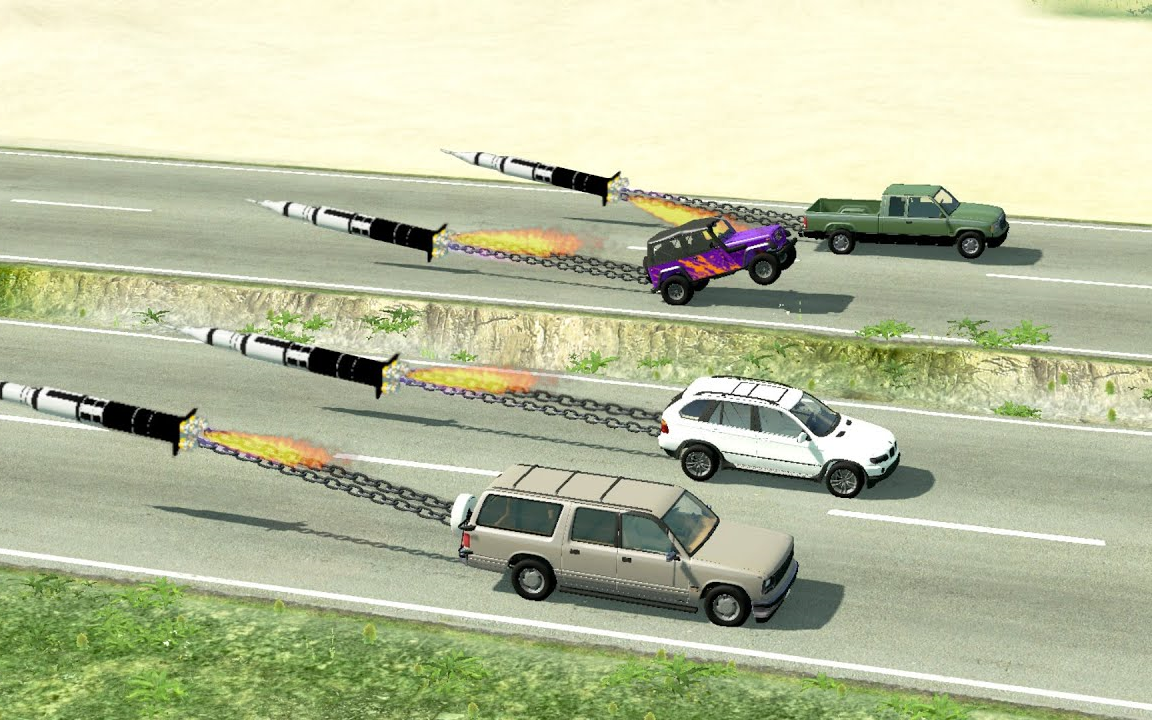 【BeamNG】车辆碰撞模拟