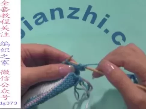 手工钩针编织围巾视频a编织教程(7)a针织围巾花样
