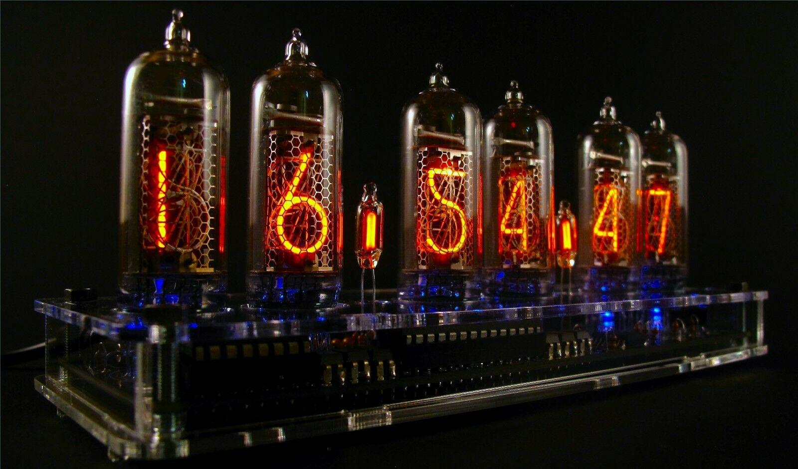 老外造了一个数码时钟,把数字装进玻璃管,效果简直了!