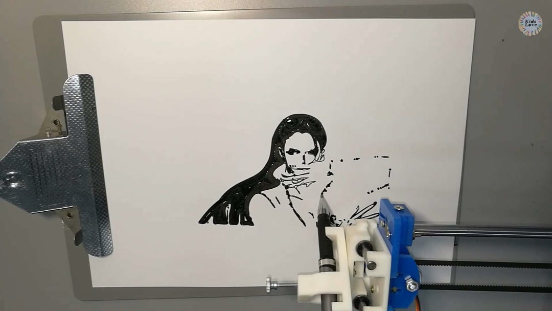 绘画机器人画妮可·罗宾 海贼王人物