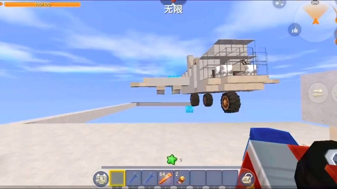 半仙迷你世界:疾风飞机场,空气方块模拟飞机起飞过程,太逼真了
