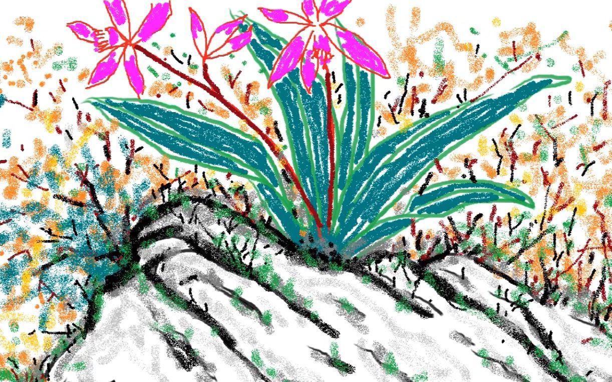 电脑鼠标绘画:大咖用鼠标也能画出水彩山水画的感觉