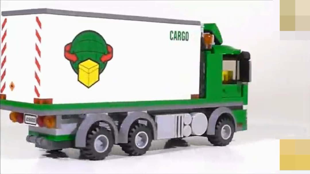 Lego乐高积木城市系列 60020 货运卡车的快速搭建
