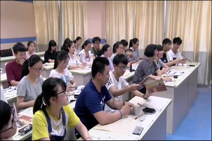 【获奖】人教版人美版高一二三高中美术书法第五课 宽博朴厚 开张...