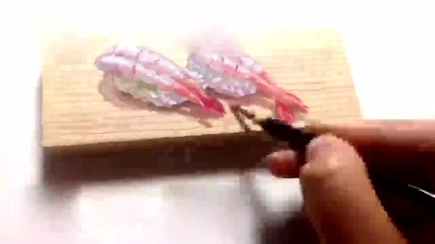 手绘视频:绘画教程:如何绘画寿司