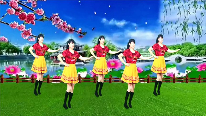 广场舞《我是你的格桑花》舞姿优美动感欢快舞步时尚,原创教学