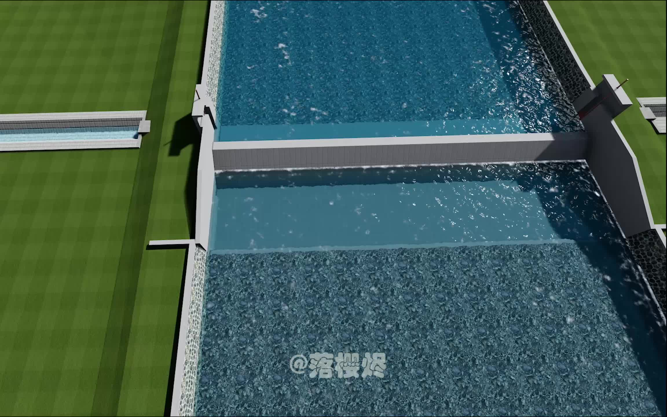 拦河坝の三维建模和动画【sketchup+lumion】
