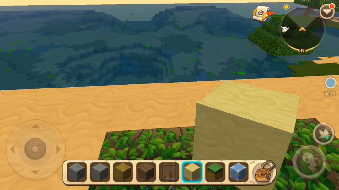 迷你世界在海里建房子