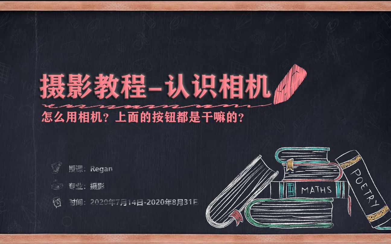 【摄影教程】操作相机时 上面的按钮都是啥?