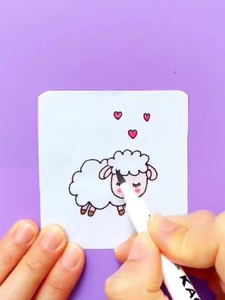 小绵羊#简笔画 #跟着学画画 #每日一画 #亲子简笔画