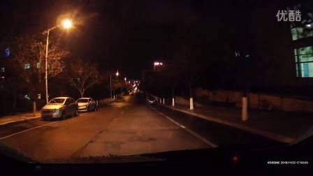 群华vosonic行车记录仪V18夜间拍摄
