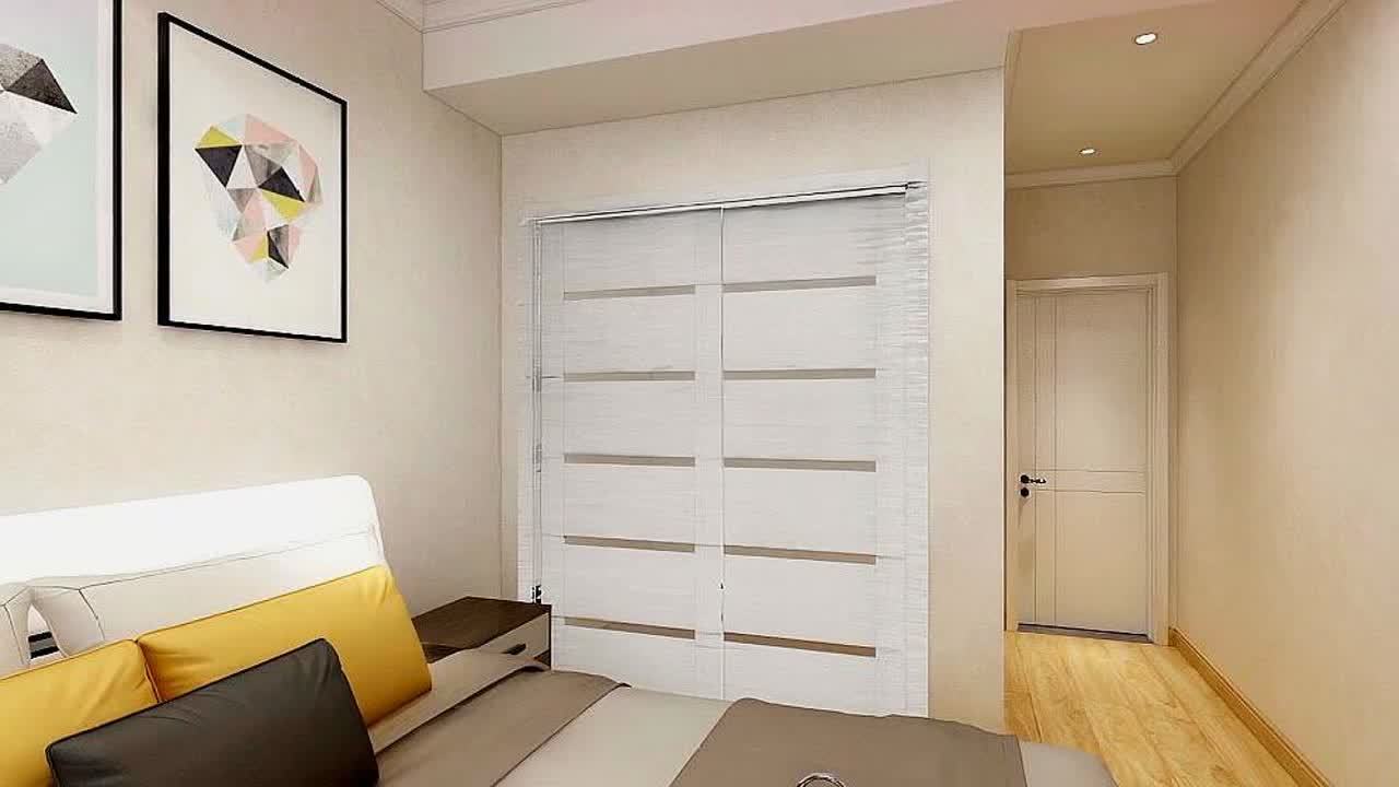 99㎡新房装修,为了哄老婆开心,主卧设计嵌入式衣帽间,确实实用
