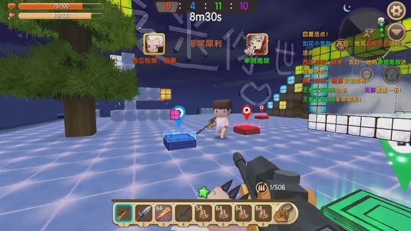 迷你世界狙击枪战 暗墨还没发现敌人就被敌人打屁股了 太欺负人了